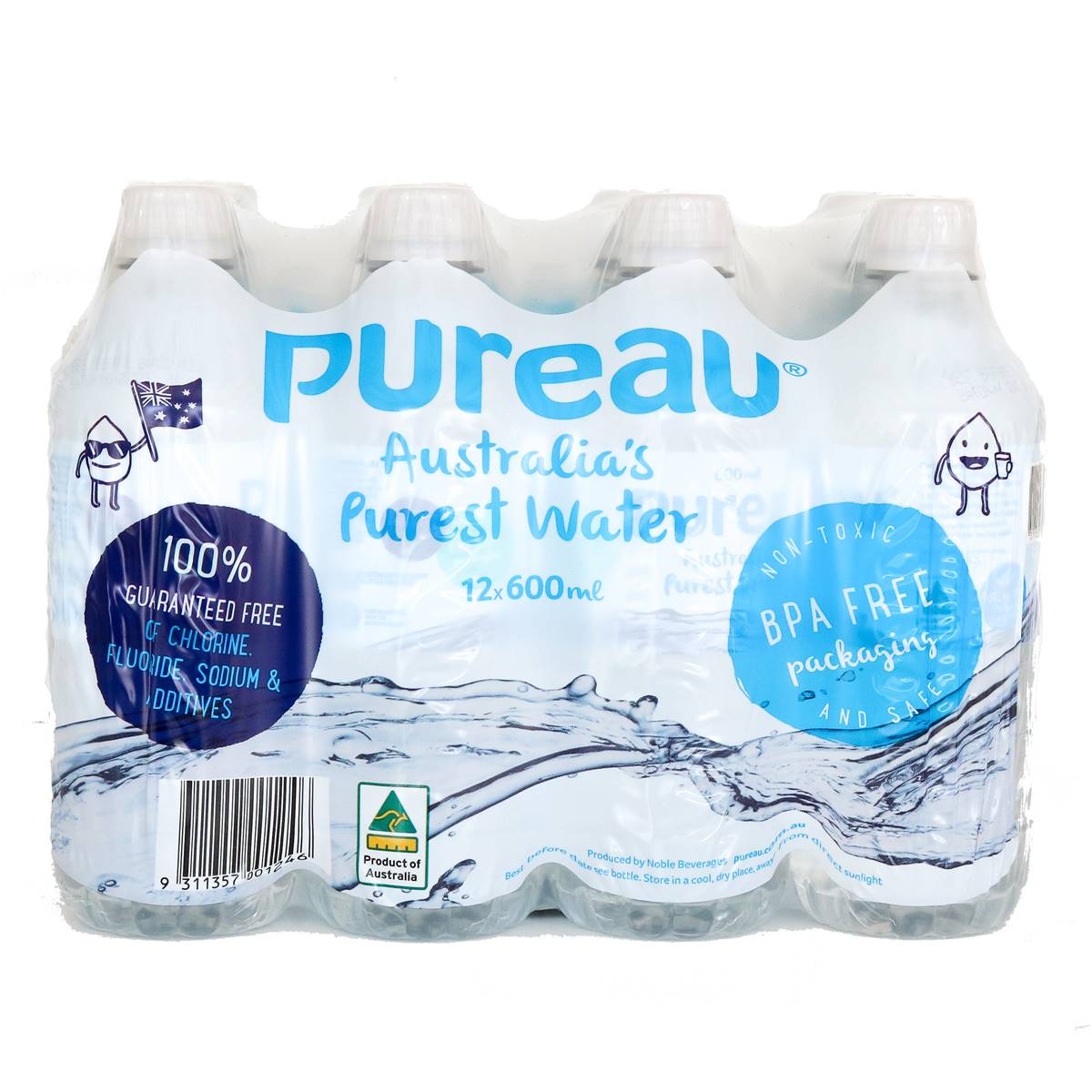 BPA-Free Packaging Pureau Ultra Pure Water 600ml X 12 Pa… - myWellaBee