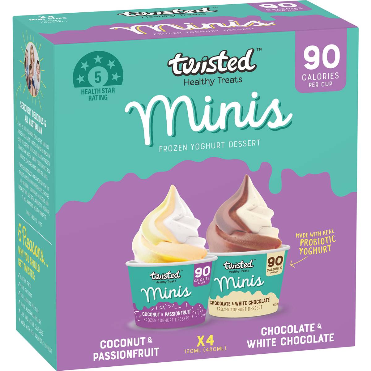 Gluten Free Twisted Minis Frozen Yoghurt Dessert Assorte… - myWellaBee