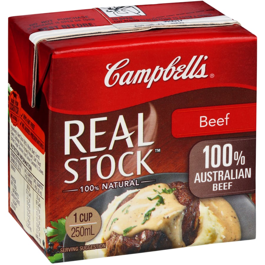 Low Fat/Fat Free Campbells Real Stock Beef Stock Liquid - myWellaBee