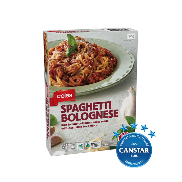 High Protein Coles Frozen Convenience Meal Spaghetti Bol… - myWellaBee