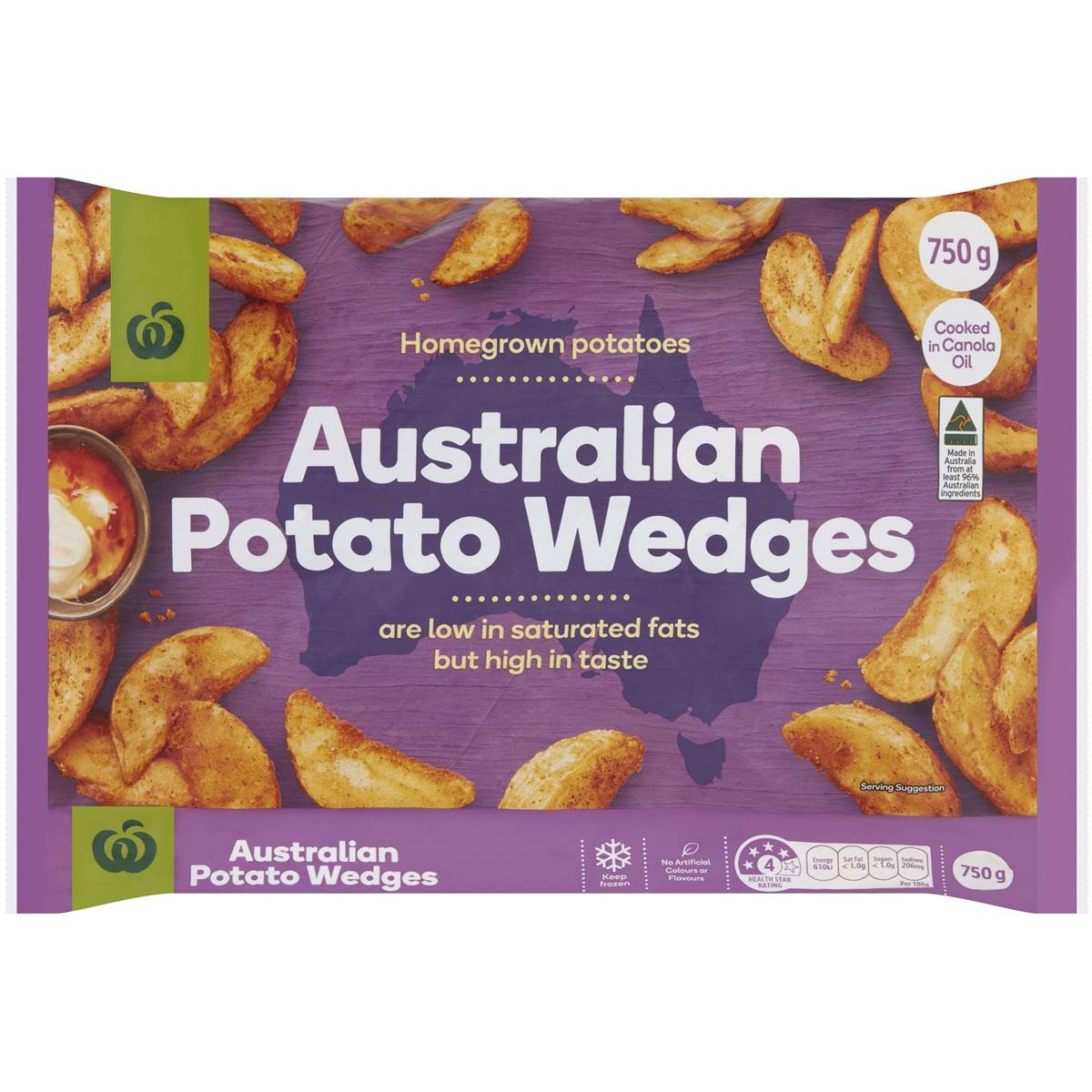 Vegetarian - Woolworths Potato Wedges | myWellabee
